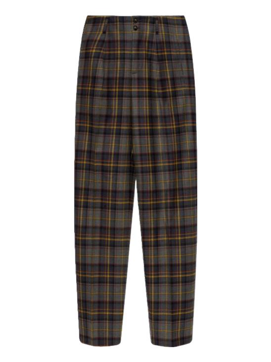 ETRO Etro Checked Pleated Trousers